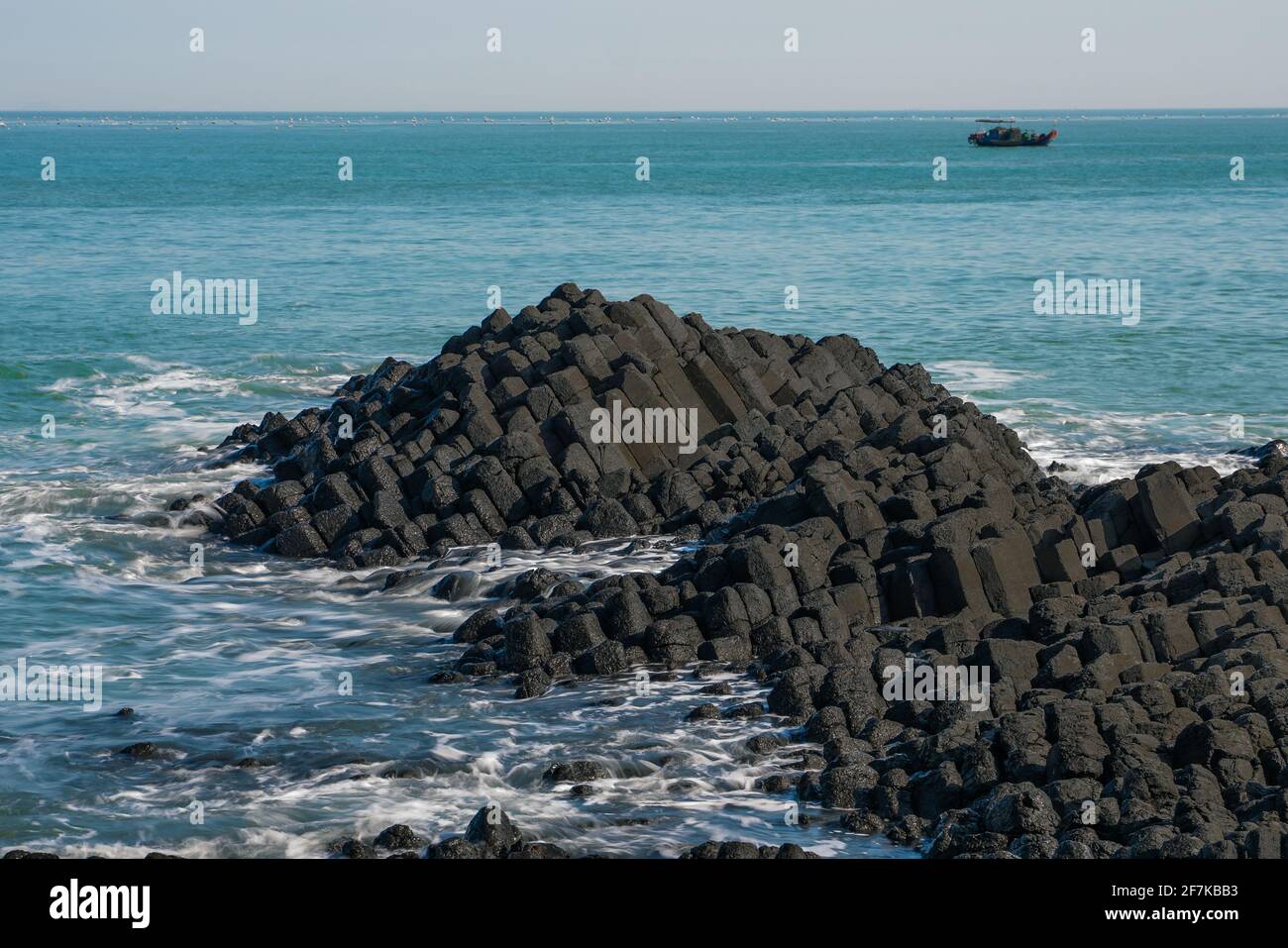 The volcanic coastline view in Zhangzhou, China Stock Photo - Alamy