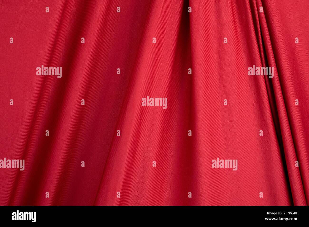 Texture, background, template. Silk fabric. Red silk drapery and ...