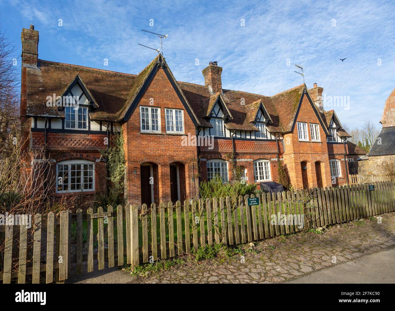 Historic village buildings in Avebury village, Wiltshire, England, UK ...
