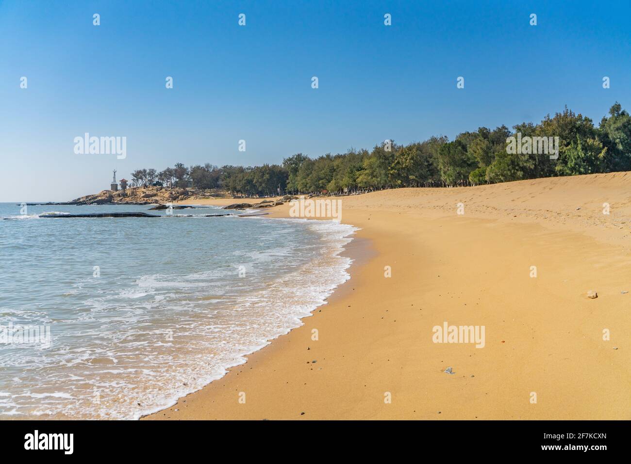 The beach and coastline view in Fujian, China Stock Photo - Alamy