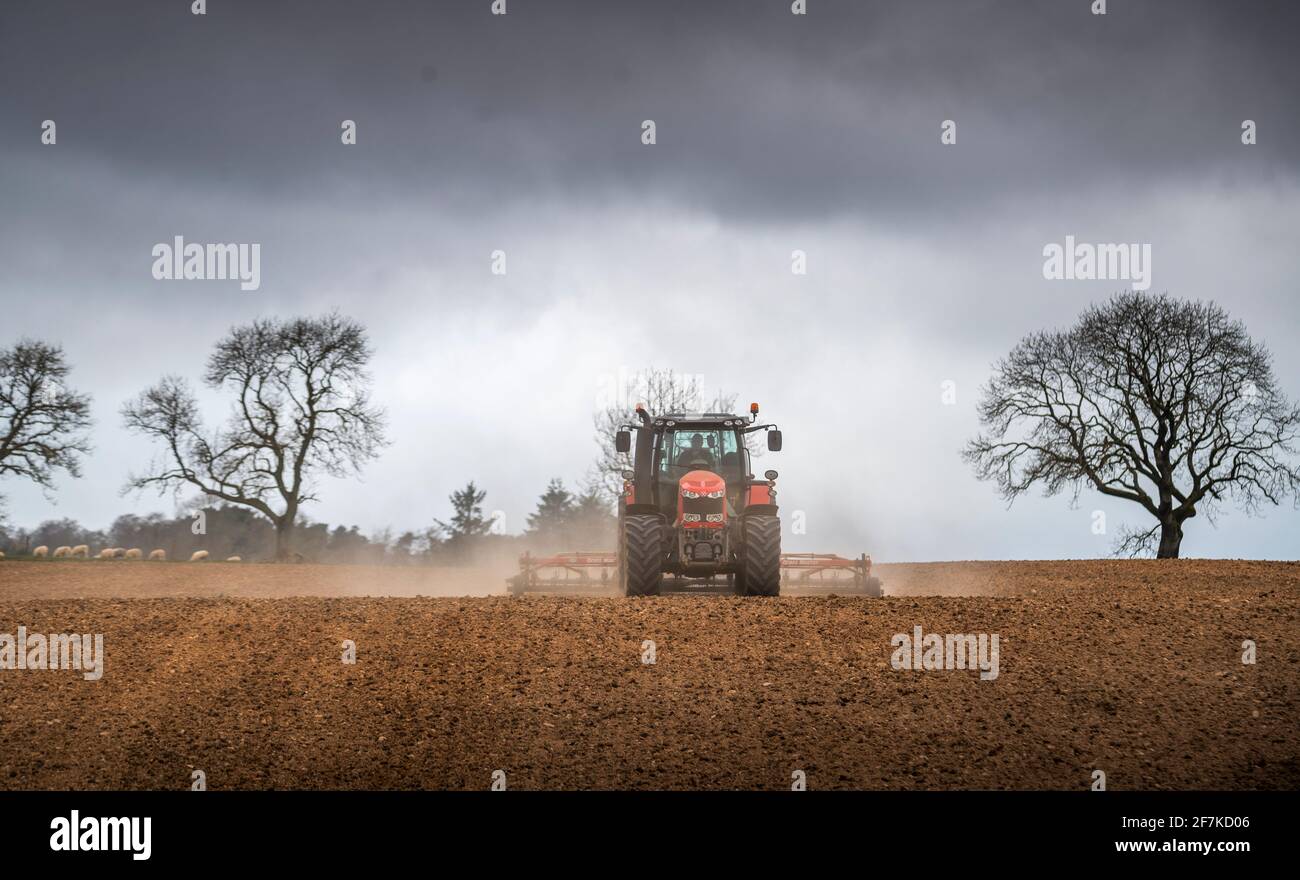 Lauder, Scottish Borders, UK. 8th Apr, 2021. Scotland UK Windy Weather ...