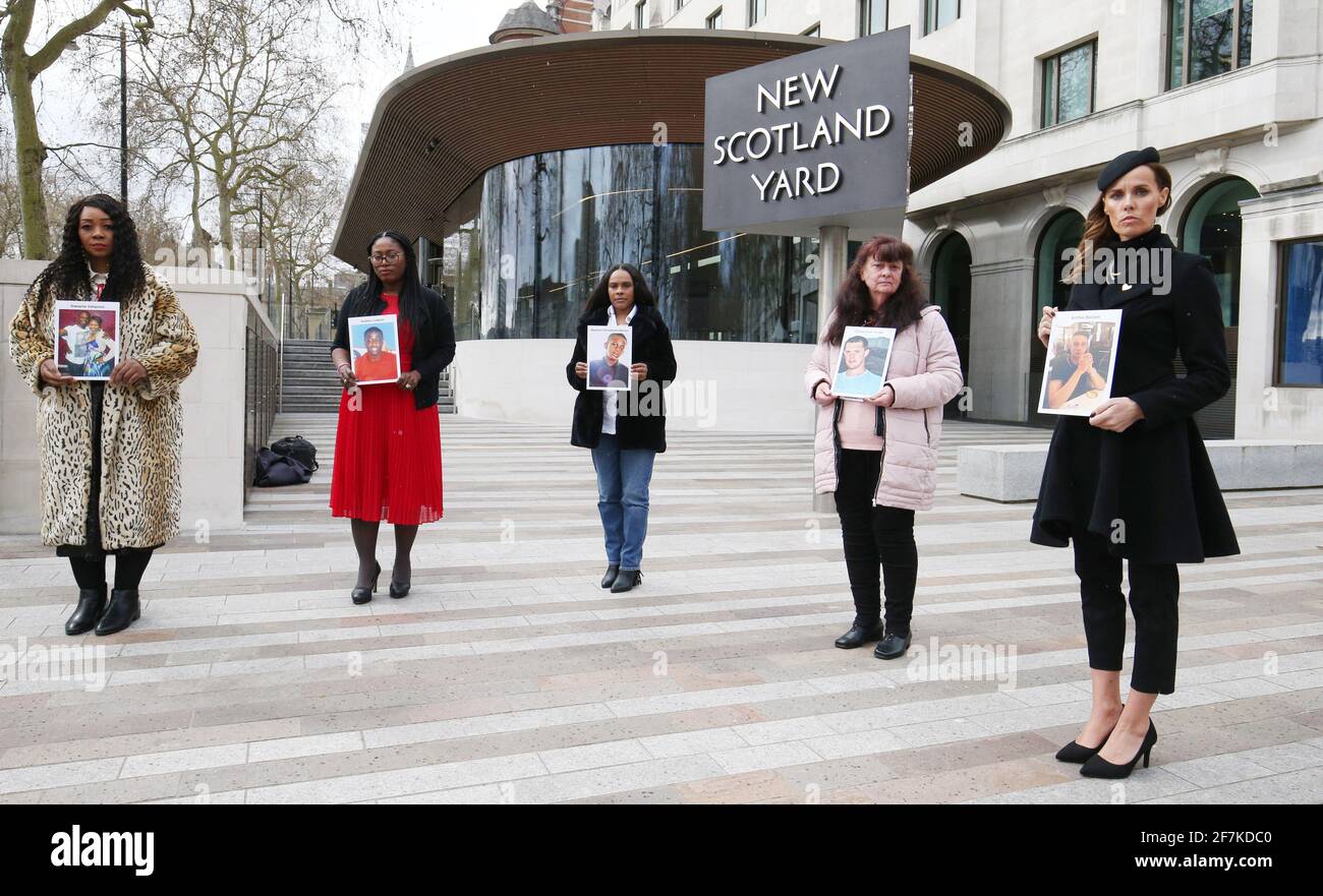 Mothers whose sons were the victims of fatal knife crime (left to right ...