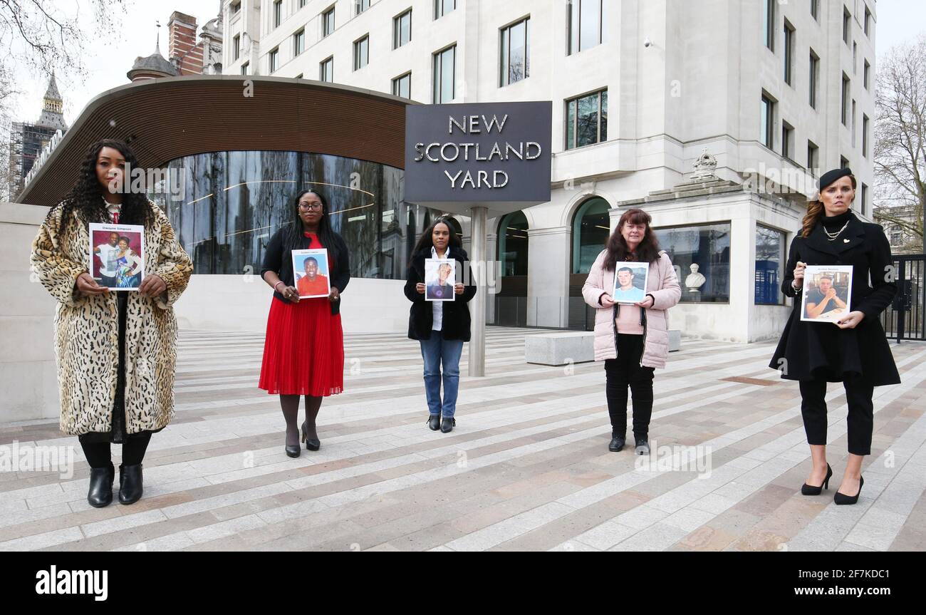 Mothers whose sons were the victims of fatal knife crime (left to right ...
