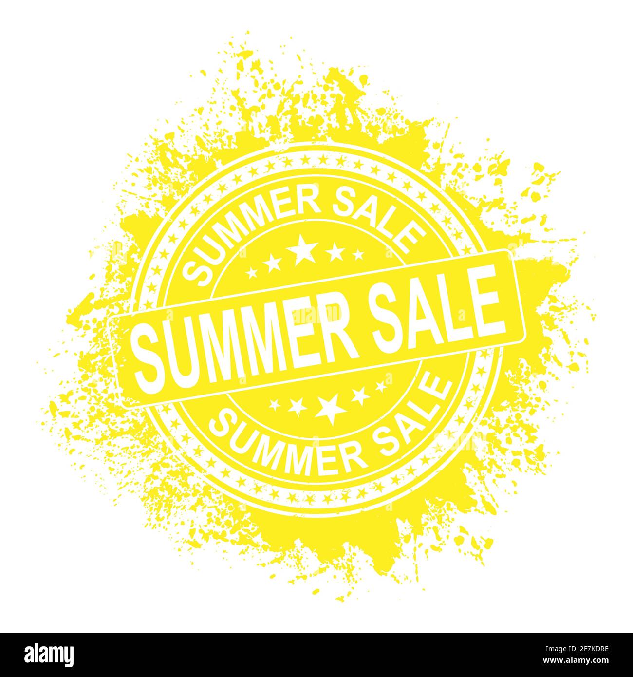Summer sale grungy stamp isolated on white background Stock Photo - Alamy