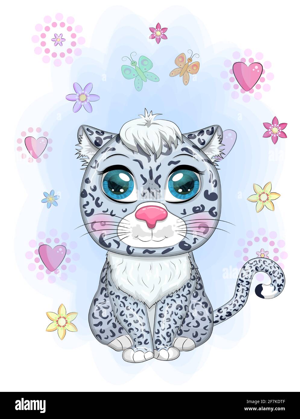 Cute Snow Leopard Wallpaper