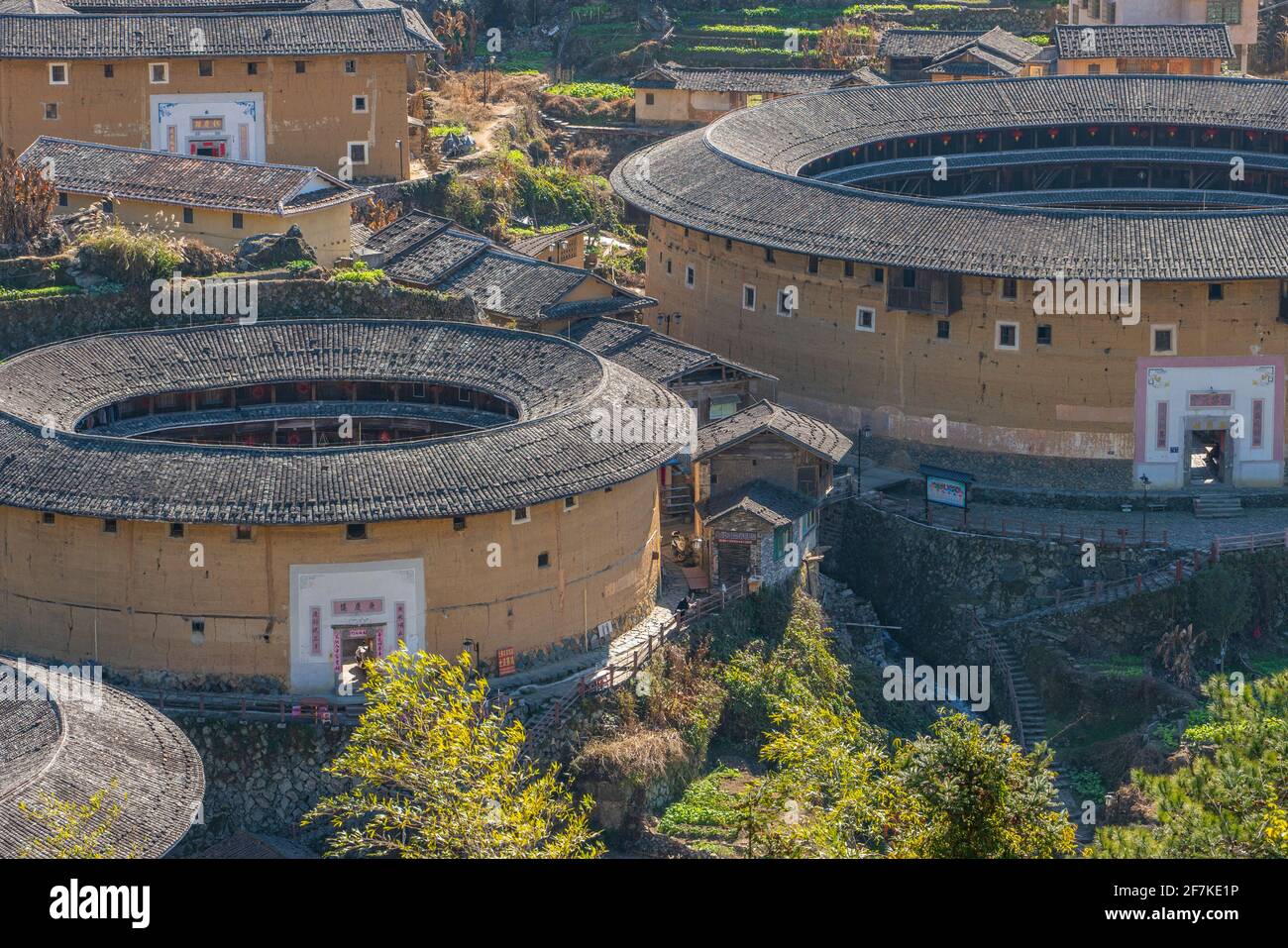Tulou, a traditional Chinese architecture in Fujian province, China ...