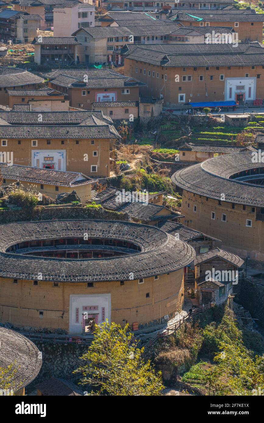 Tulou, a traditional Chinese architecture in Fujian province, China ...