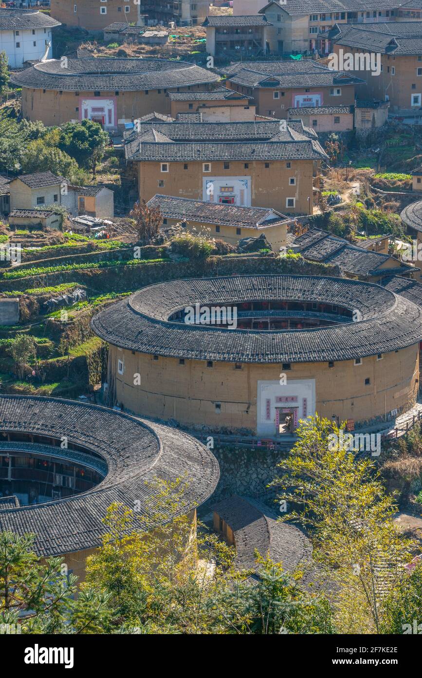 Tulou, a traditional Chinese architecture in Fujian province, China ...