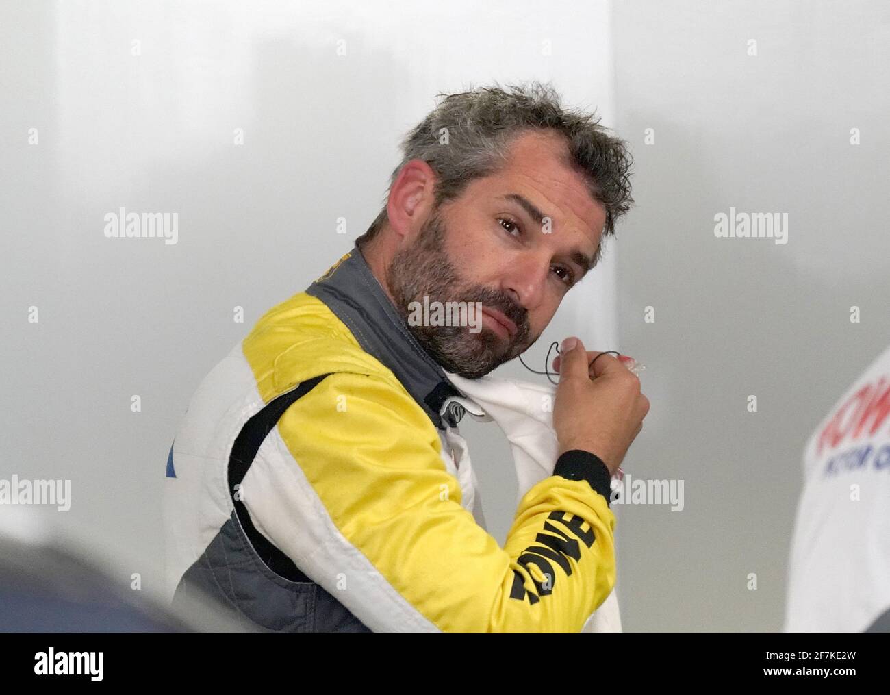 08 April 2021, Baden-Wuerttemberg, Hockenheim: DTM test drives at the ...