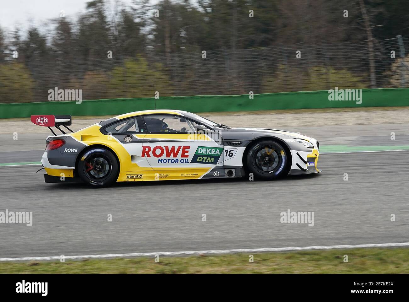 08 April 2021, Baden-Wuerttemberg, Hockenheim: DTM Test Drives at the ...