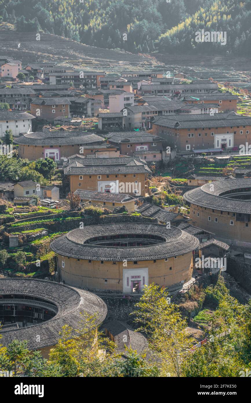 Tulou, a traditional Chinese architecture in Fujian province, China ...