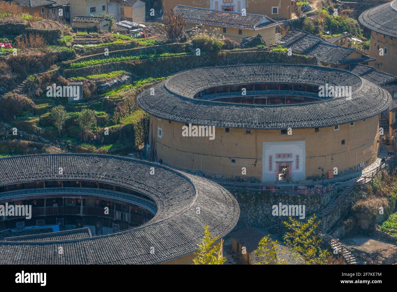 Tulou, a traditional Chinese architecture in Fujian province, China ...