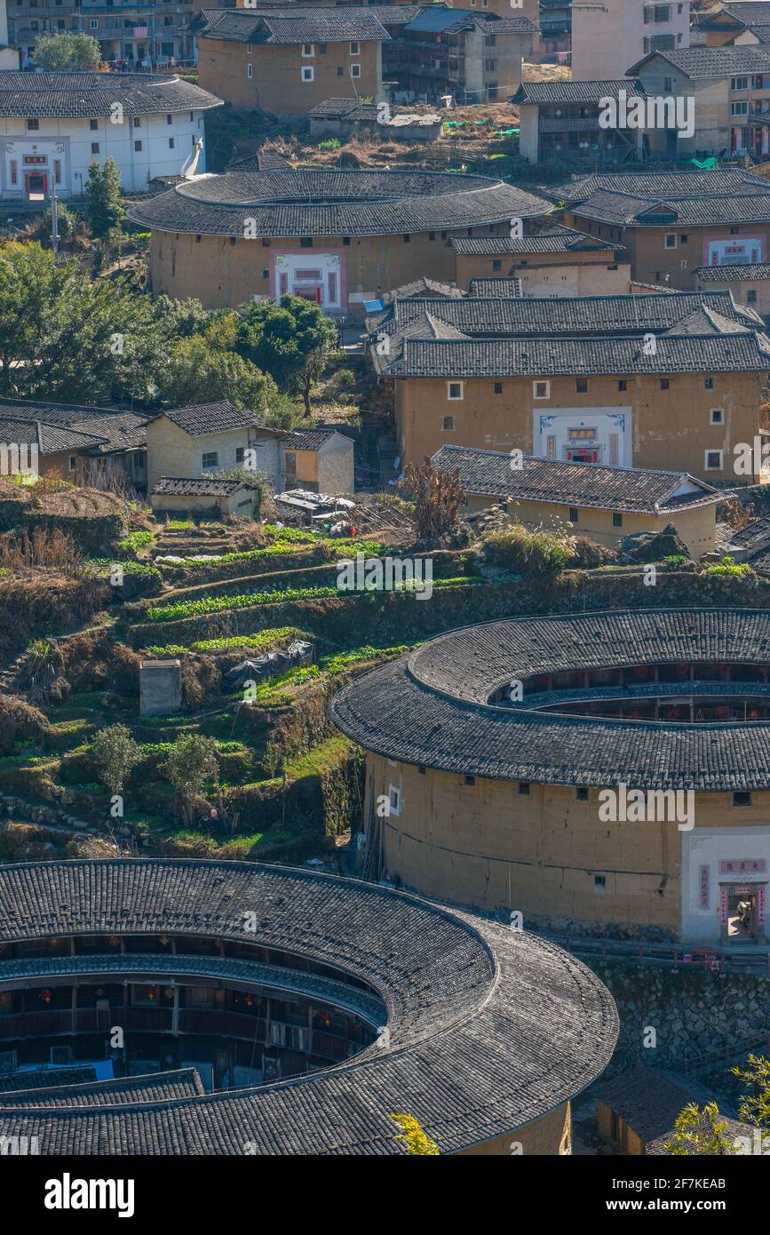 Tulou, a traditional Chinese architecture in Fujian province, China ...