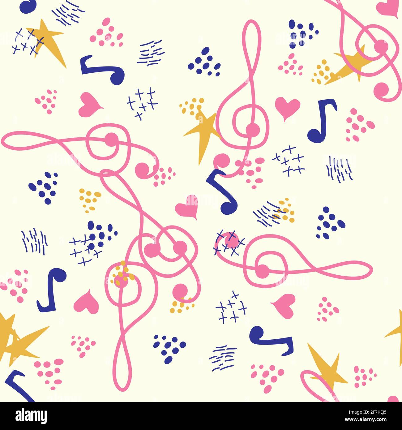 Classic musical patterns, with sheet music and treble clef, great ...