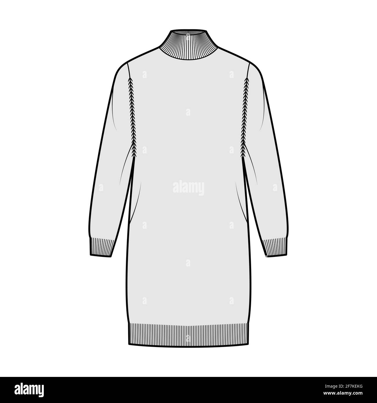 Woolen jumper woman Stock Vector Images - Alamy