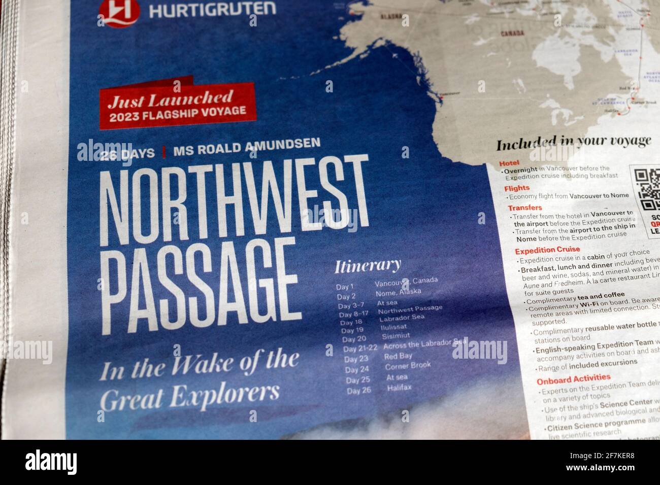 Northwest Passage travel cruise tourism advert newspaper advertisement ...
