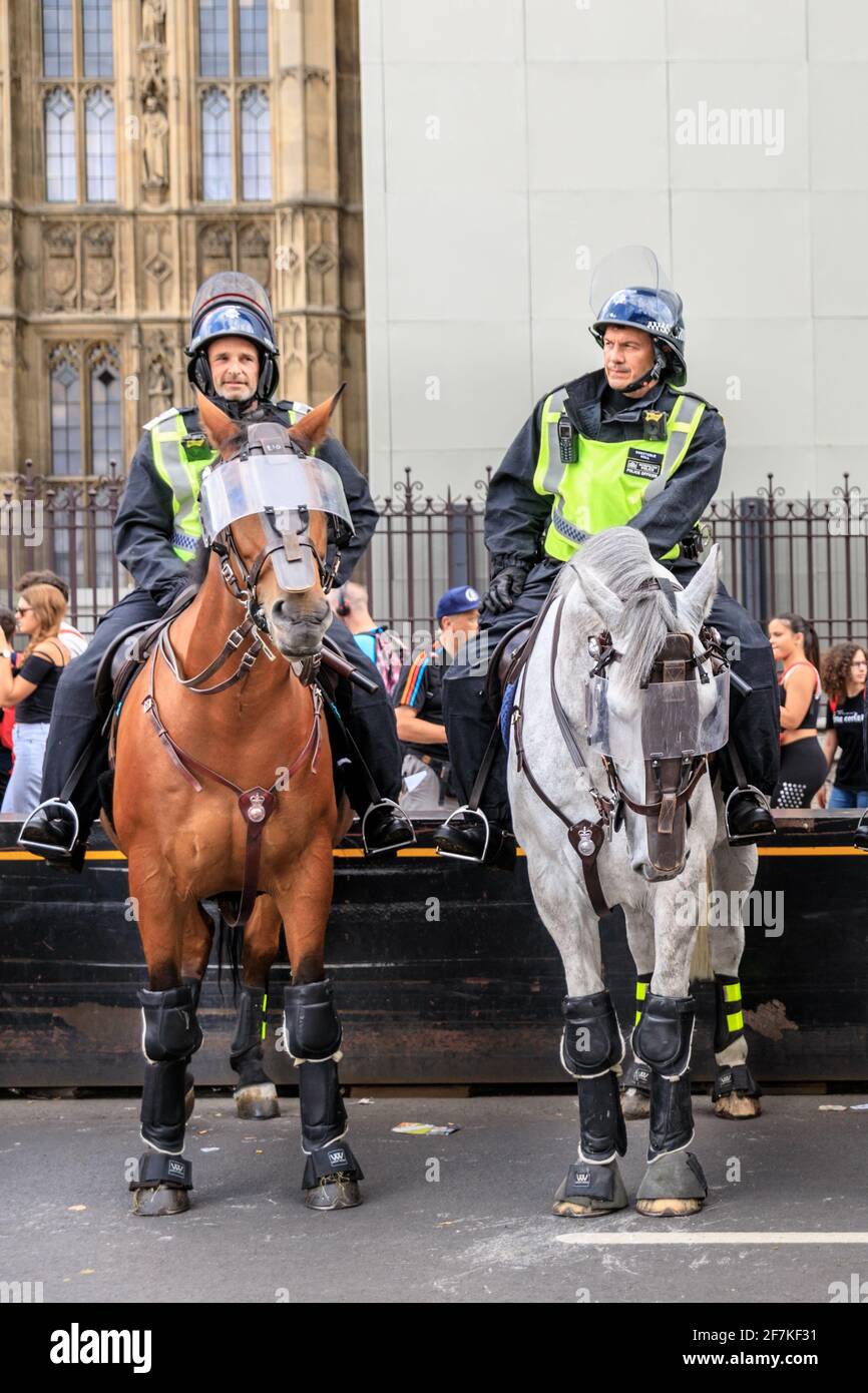 Mounted police, Metropolitain police mounted branch officers in riot ...
