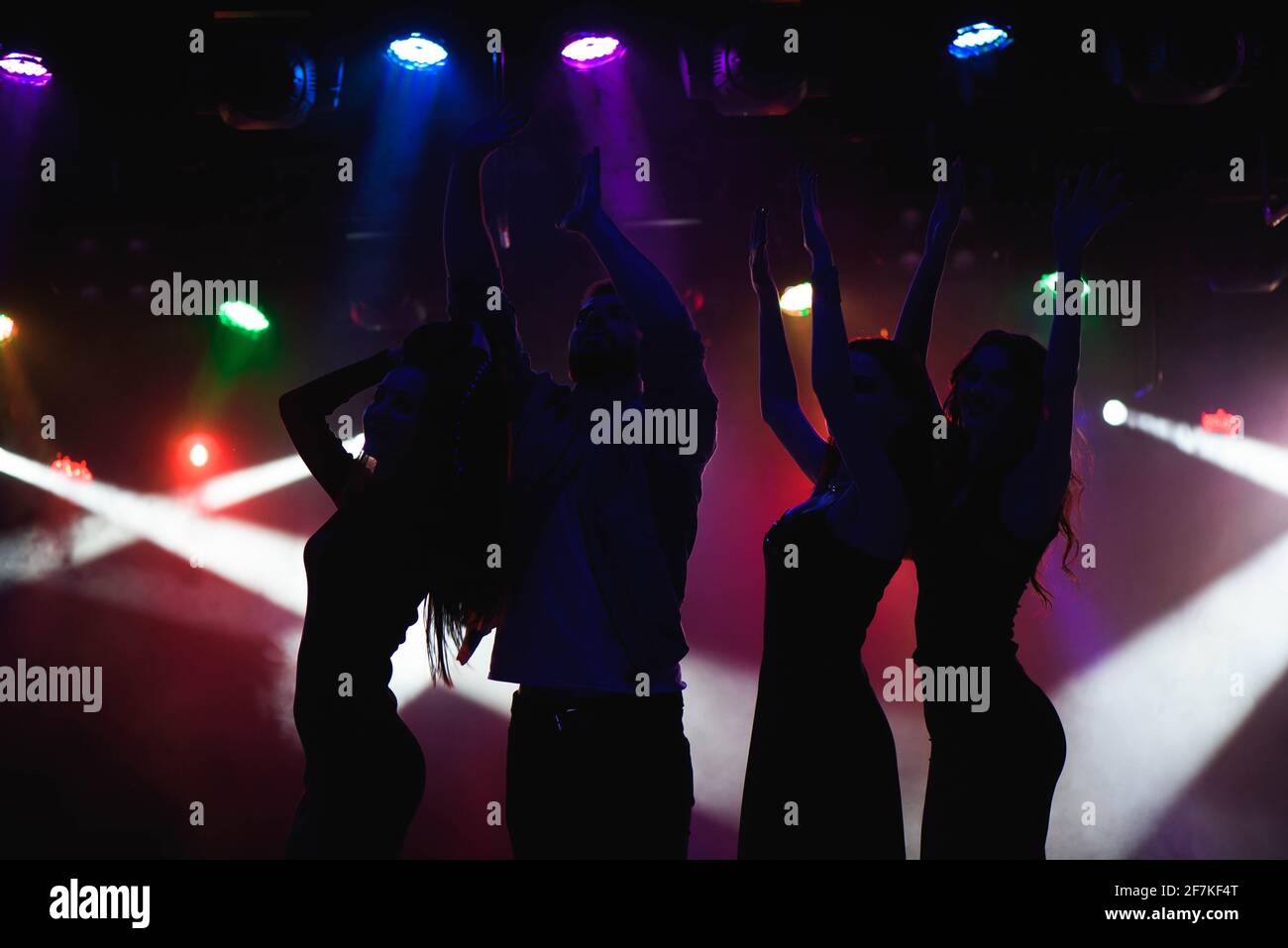 party, holidays, celebration, nightlife and people concept - group of ...