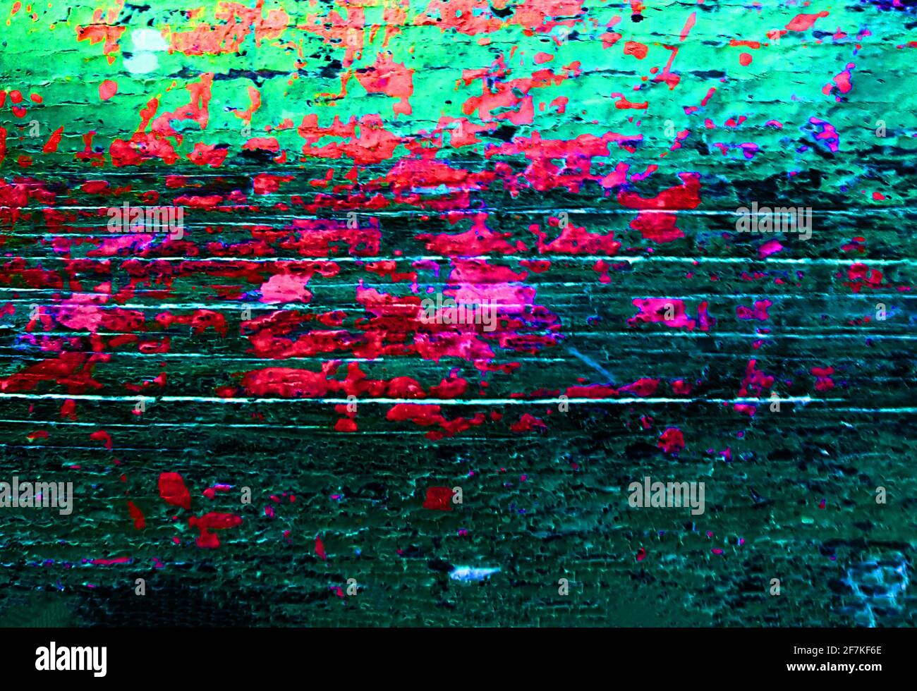 Background abstract turquoise red splash color bright neon light dark ...