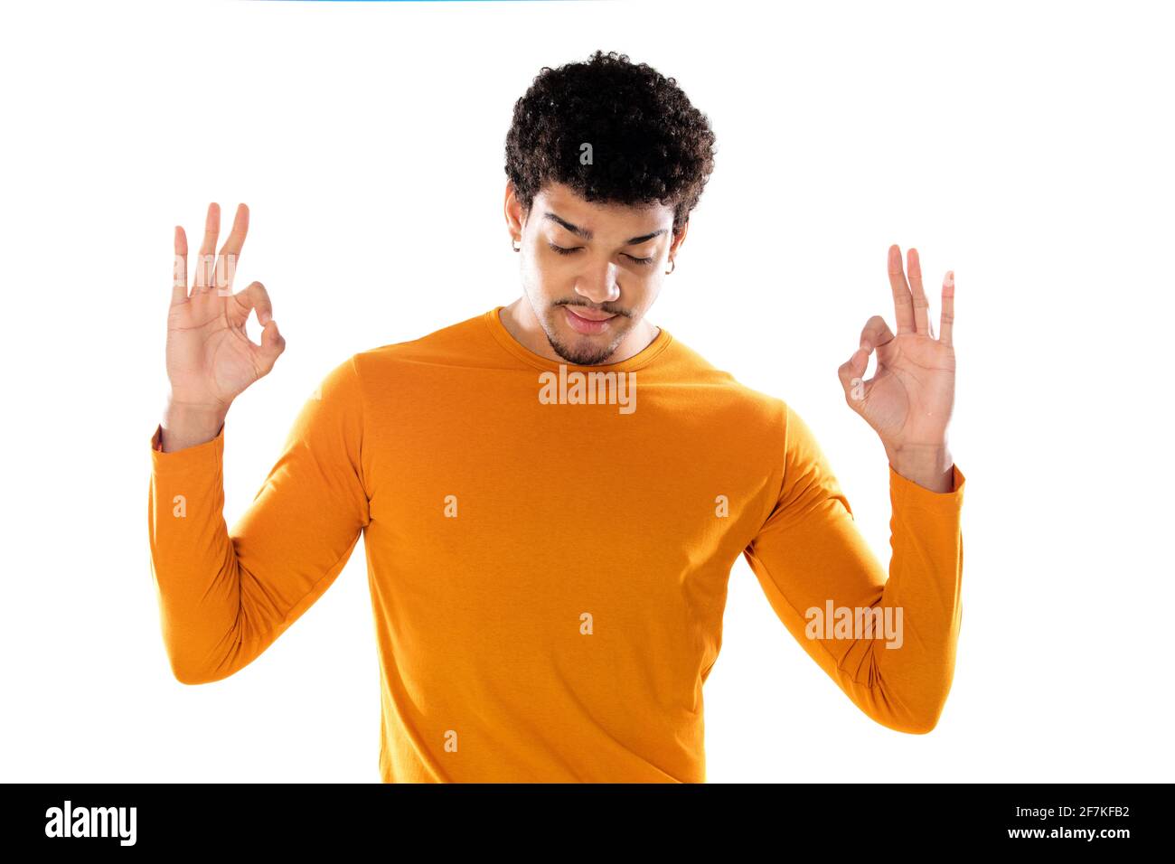 Casual young man saying yes hi-res stock photography and images - Alamy