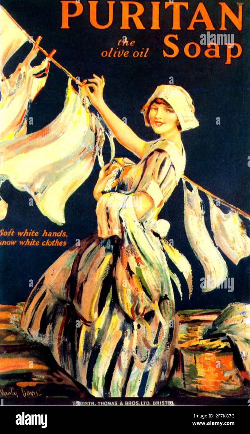 PURITAN SOAP ADVERT about 1910 Stock Photo - Alamy