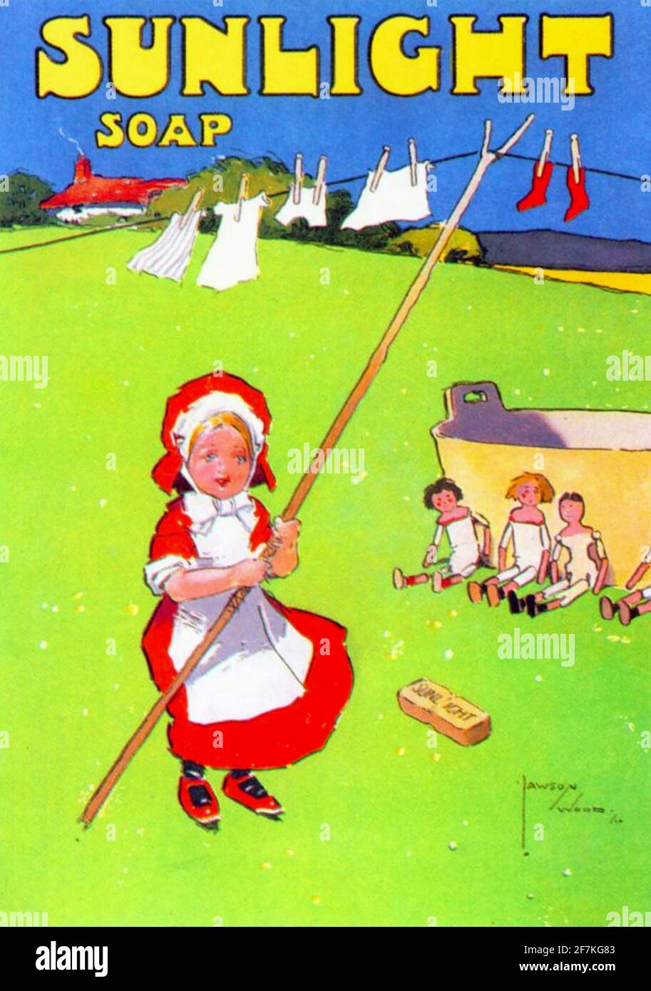 Sunlight soap advert hi-res stock photography and images - Alamy