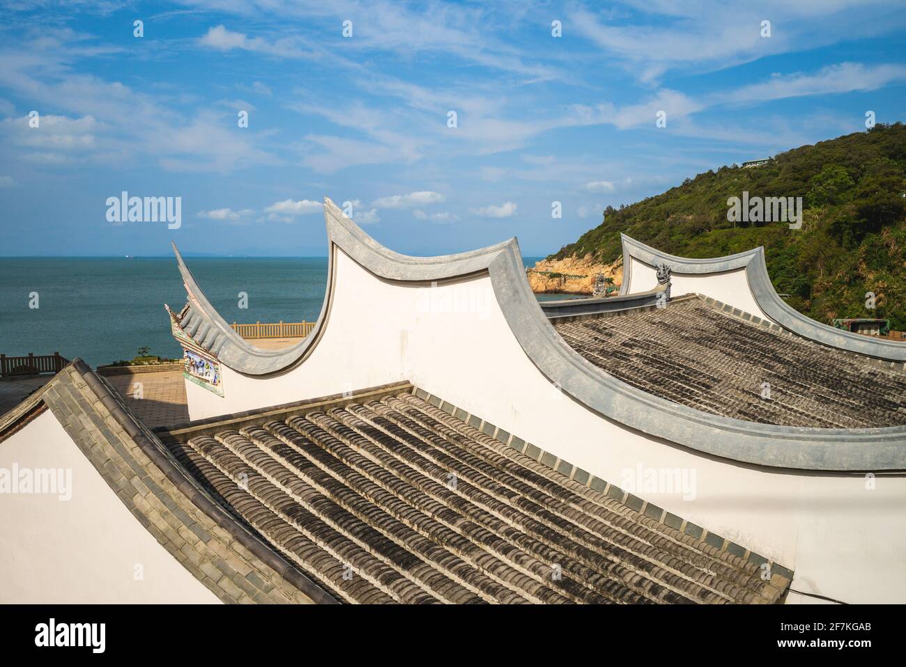 roof of mazu temple at nangan island in matsu, taiwan Stock Photo - Alamy