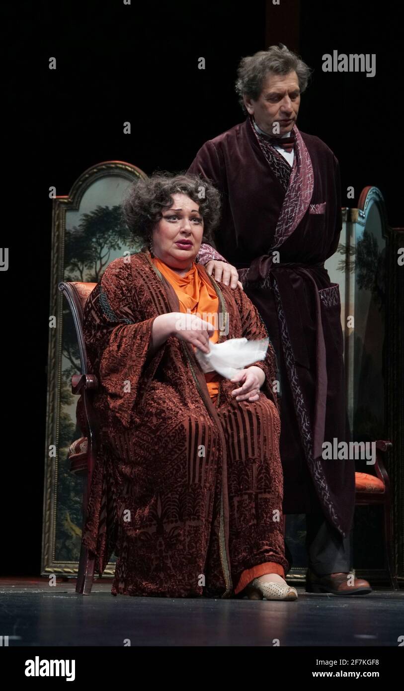 March 25, 2021. - Russia, Moscow. - The Vakhtangov Theatre. 'Theatre ...