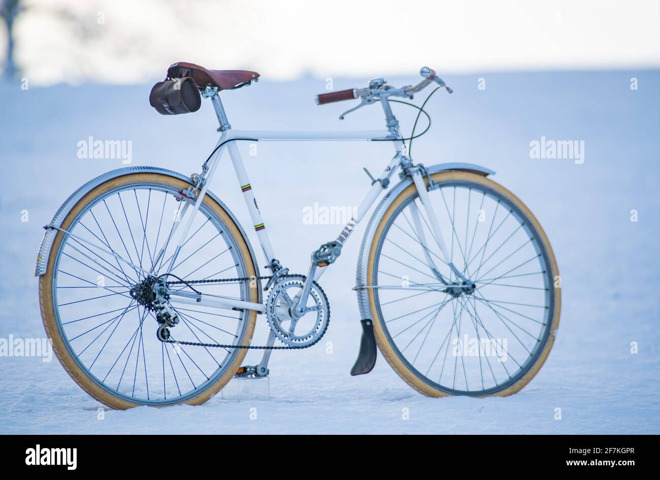 enns, austria, 08 april 2021, vintage italian road bike cinelli riviera ...