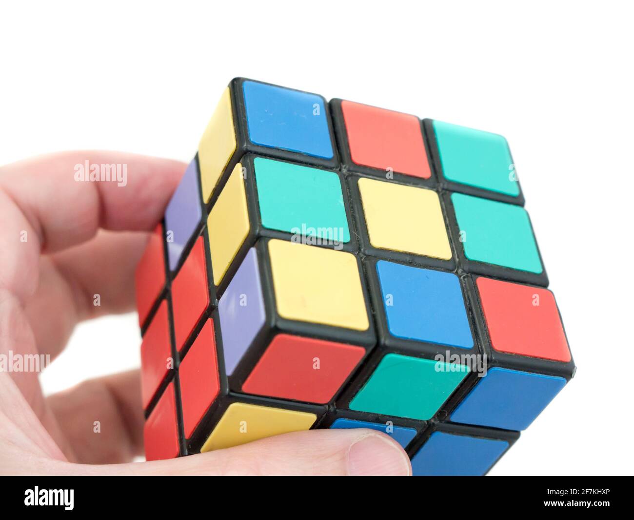 The Rubik's Cube Miniature toy, made in Soviet times. Soviet Union was ...