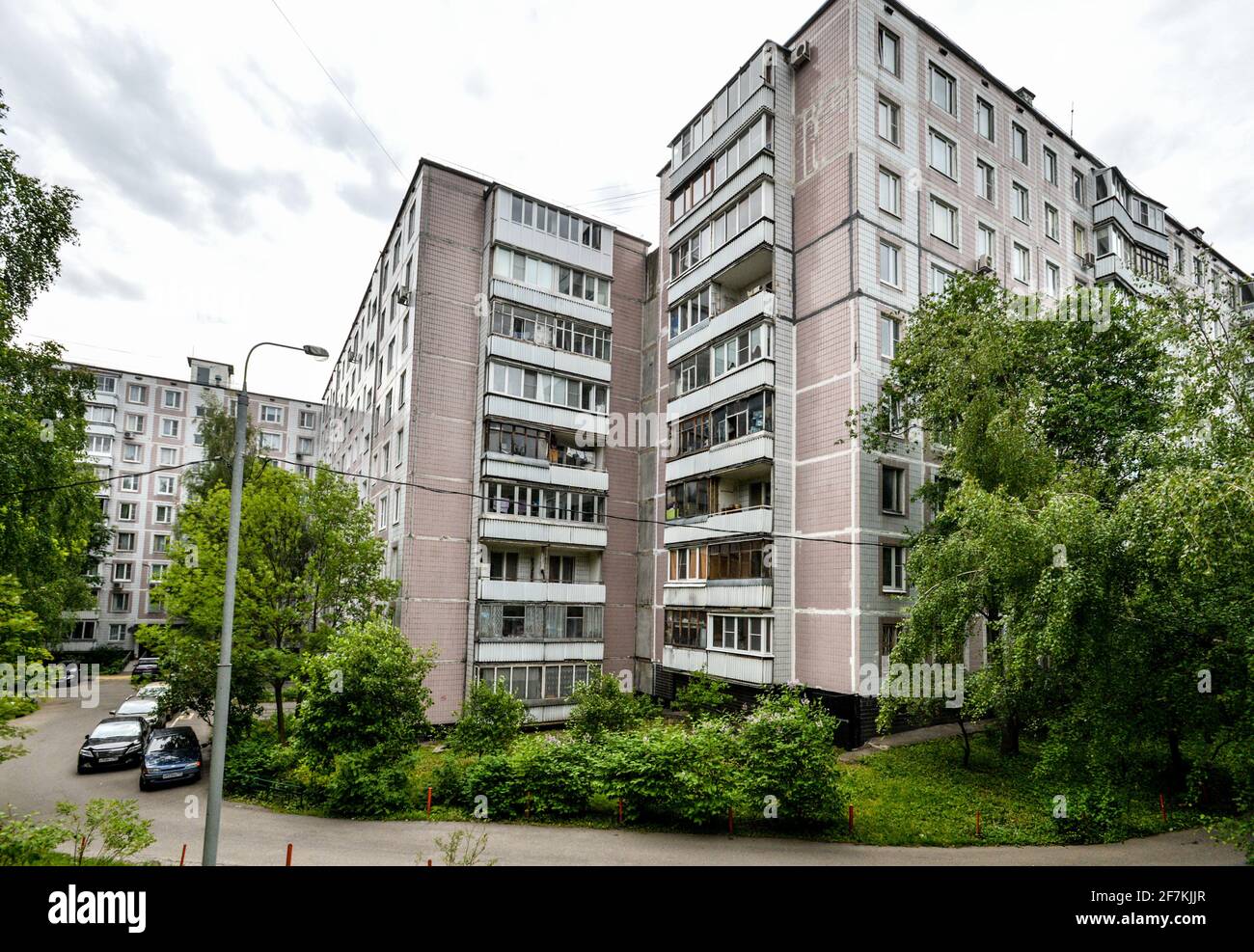 Different types of housing in Moscow Stock Photo - Alamy