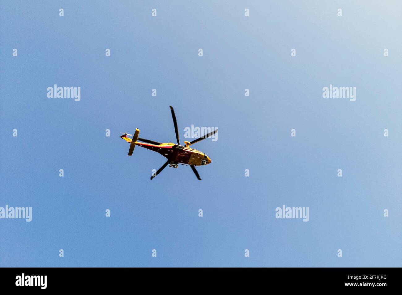 Italy, Milan, helicopter rescue Stock Photo - Alamy