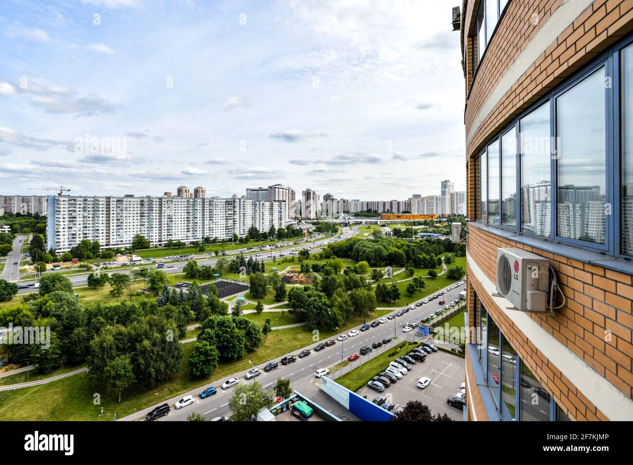 Different types of housing in Moscow Stock Photo - Alamy