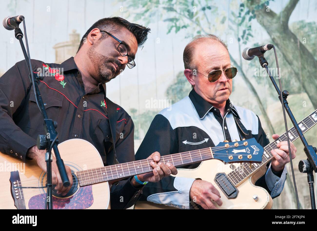 Aly Hirji and Mike Hammond of The Dodge Brothers performing at the ...