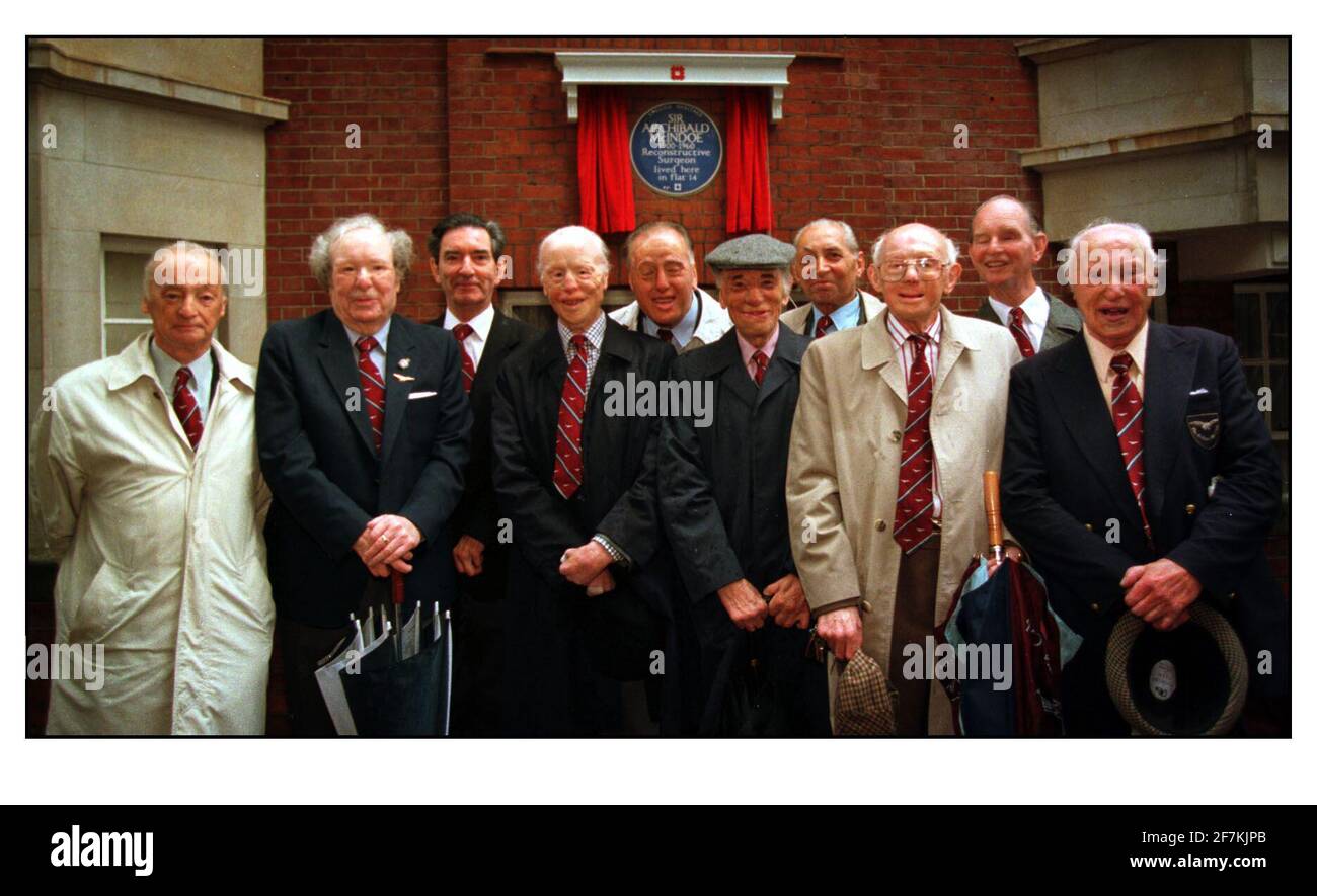 Members of the Guinea Pig Club September 2000 who were on hand to ...