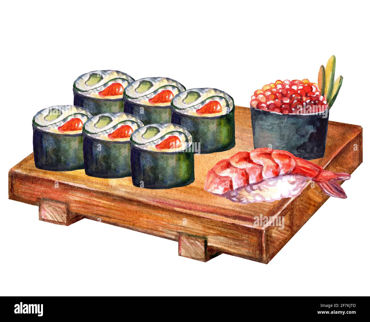Sushi Watercolor
