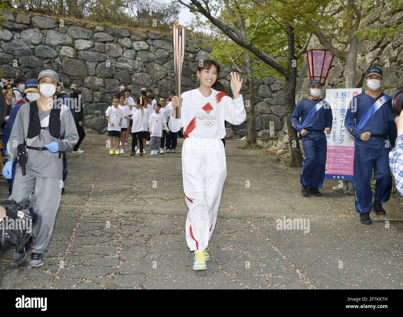 Former pro beach volleyball player Miwa Asao runs in the Tokyo Olympic ...