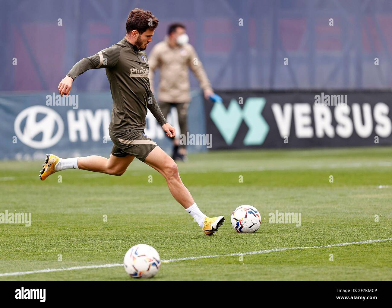 Atletico de Madrid's Saul Niguez during training session. April 8,2021 ...