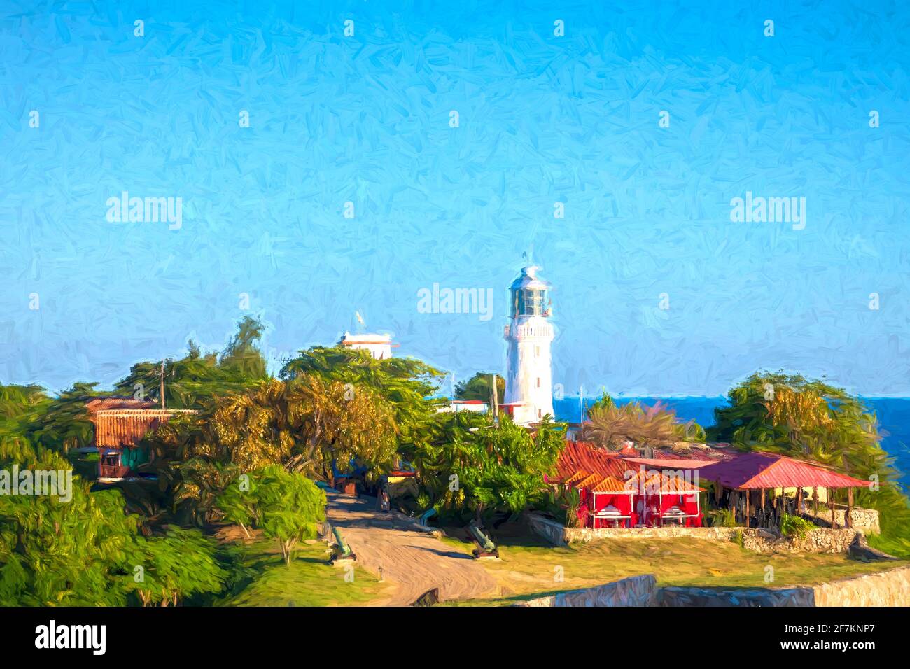Lighthouse tower in santiago hi-res stock photography and images - Alamy