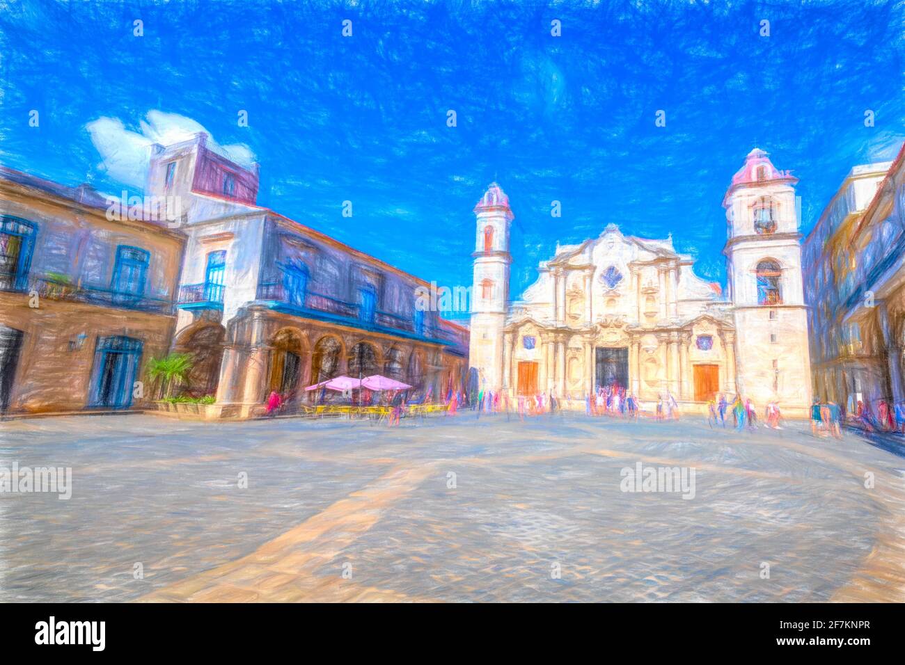 Old Havana, Cuba, Catholic Cathedral named San Cristobal Stock Photo ...