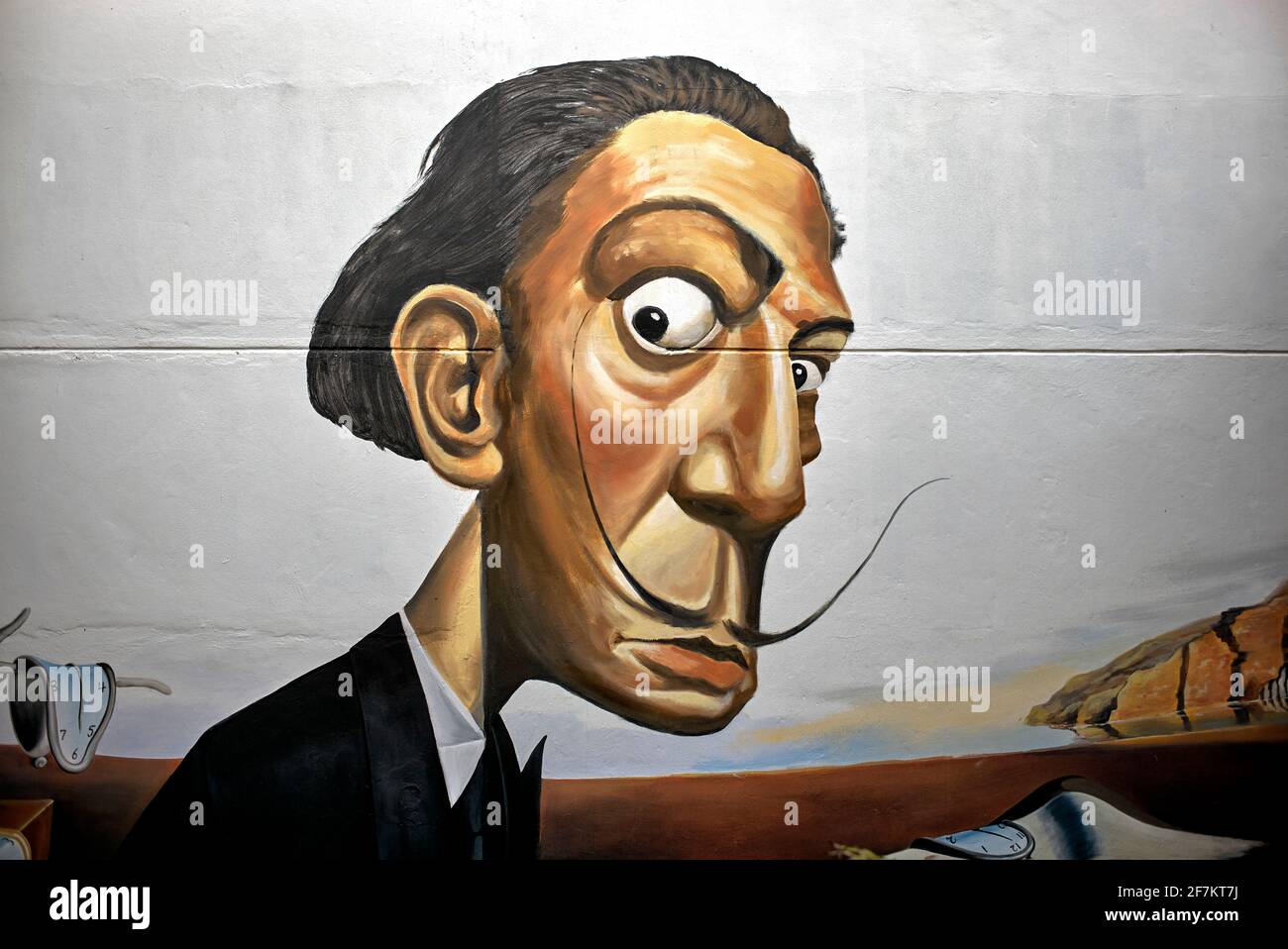 Salvador Dali. Wall art of the famous surrealist artist Stock Photo - Alamy