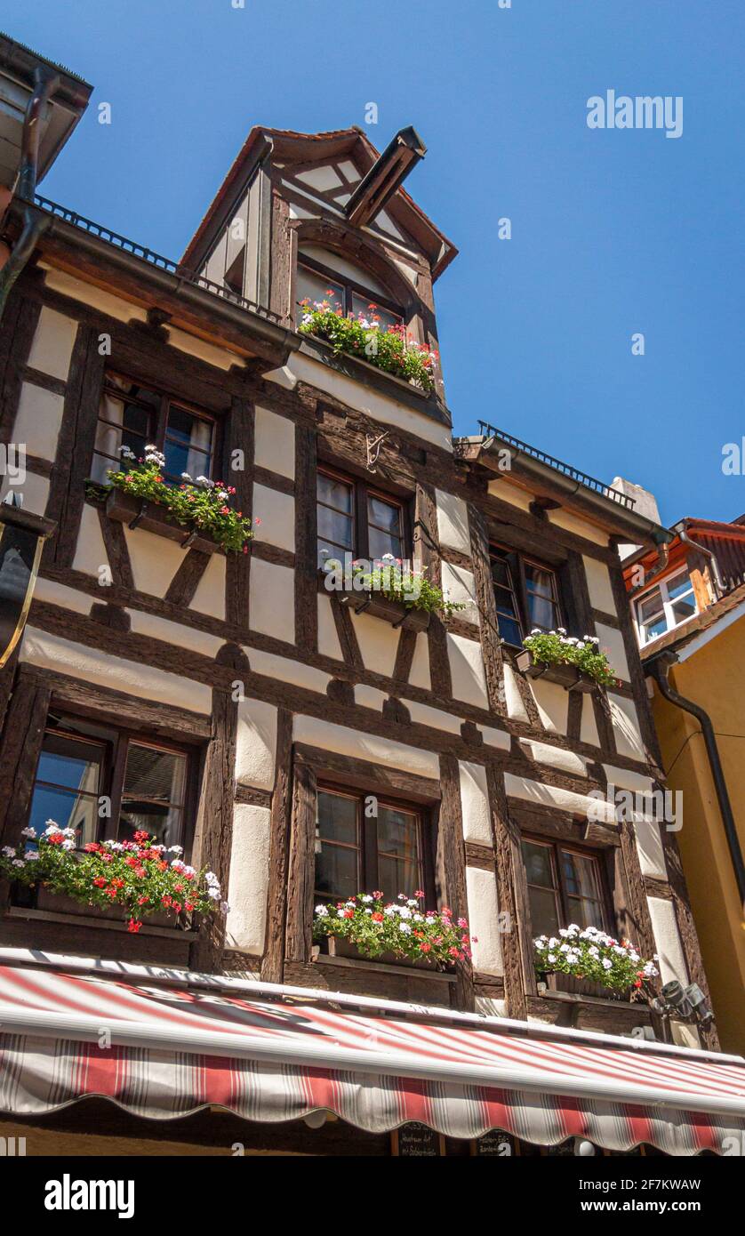 Historic building in the city of Meersburg, Germany Stock Photo - Alamy