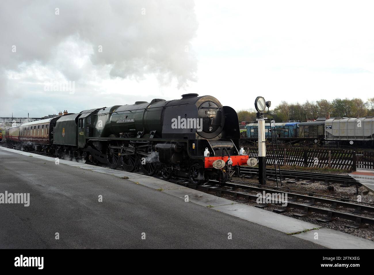 "Duchess of Sutherland" at Swanwick Junction Stock Photo - Alamy