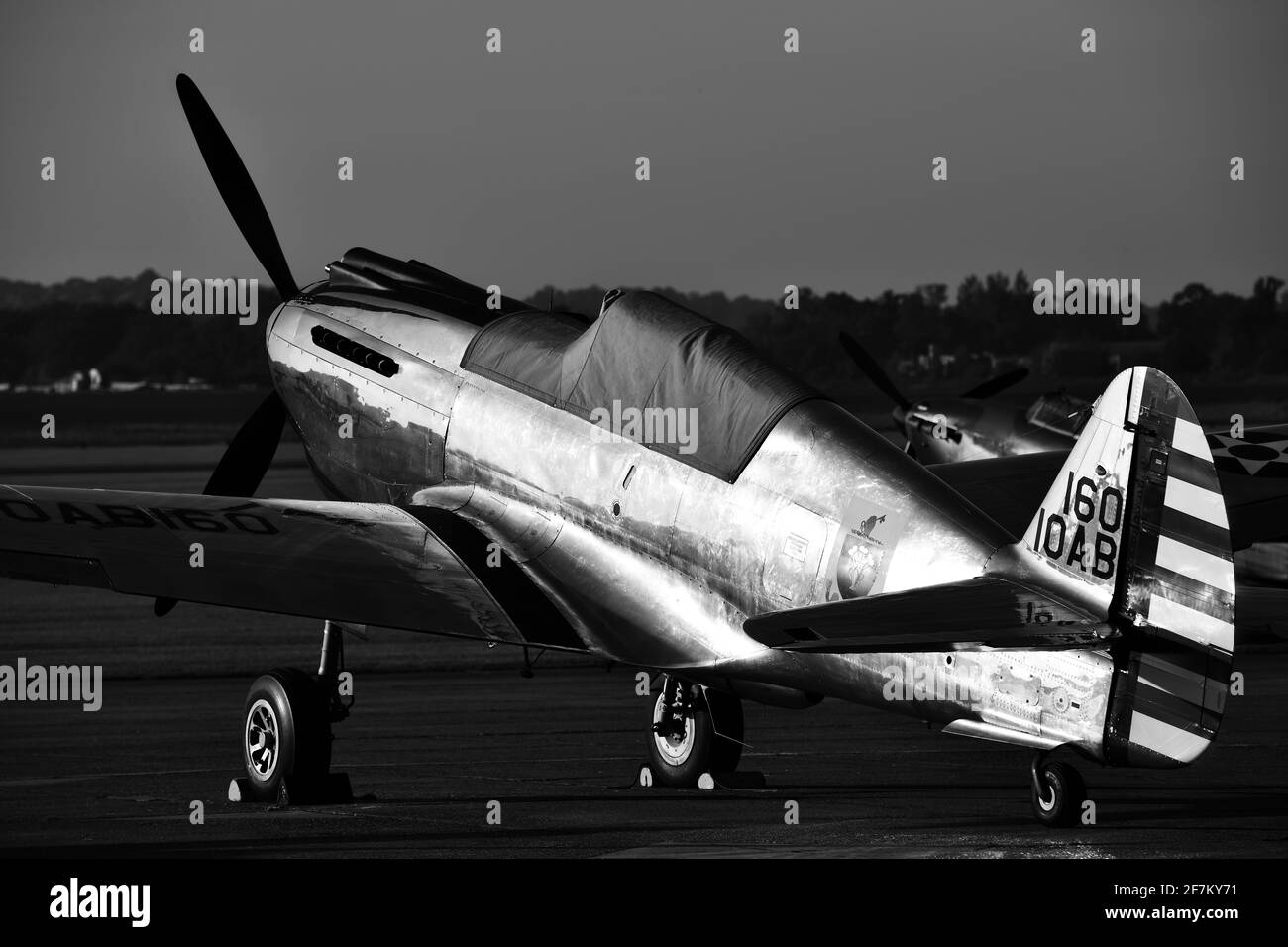 Duxford battle britain airshow Black and White Stock Photos & Images ...