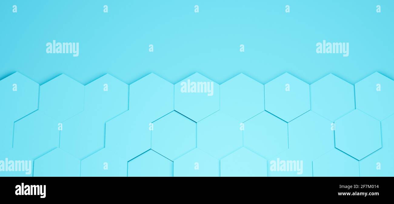 Hexagons or honeycombs tiles, hexagonal wallpaper with solid turquoise ...
