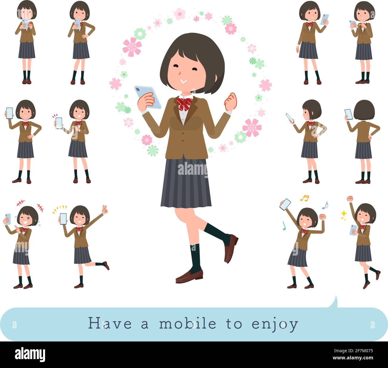 School uniform mobile using Stock Vector Images - Alamy