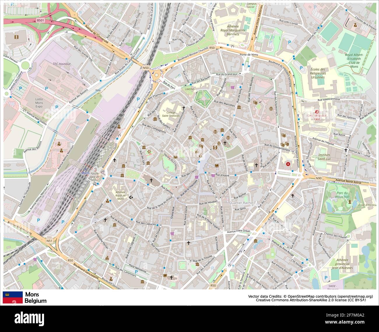 Map Of Liege Stock Vector Images - Alamy