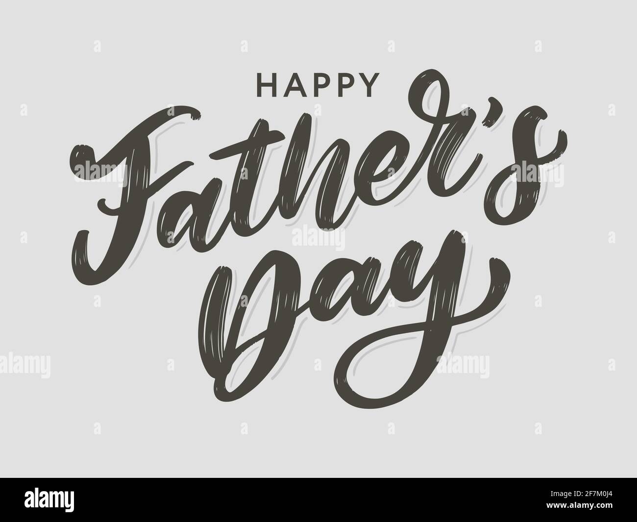 Happy fathers day. Lettering Holiday calligraphy Stock Vector Image ...