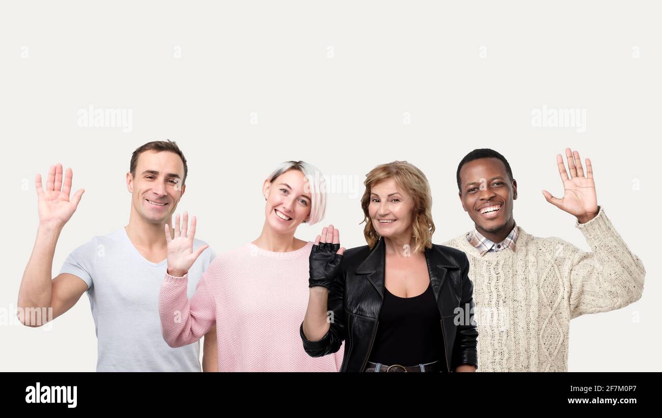 Attractive young woman saying hello hi-res stock photography and images ...
