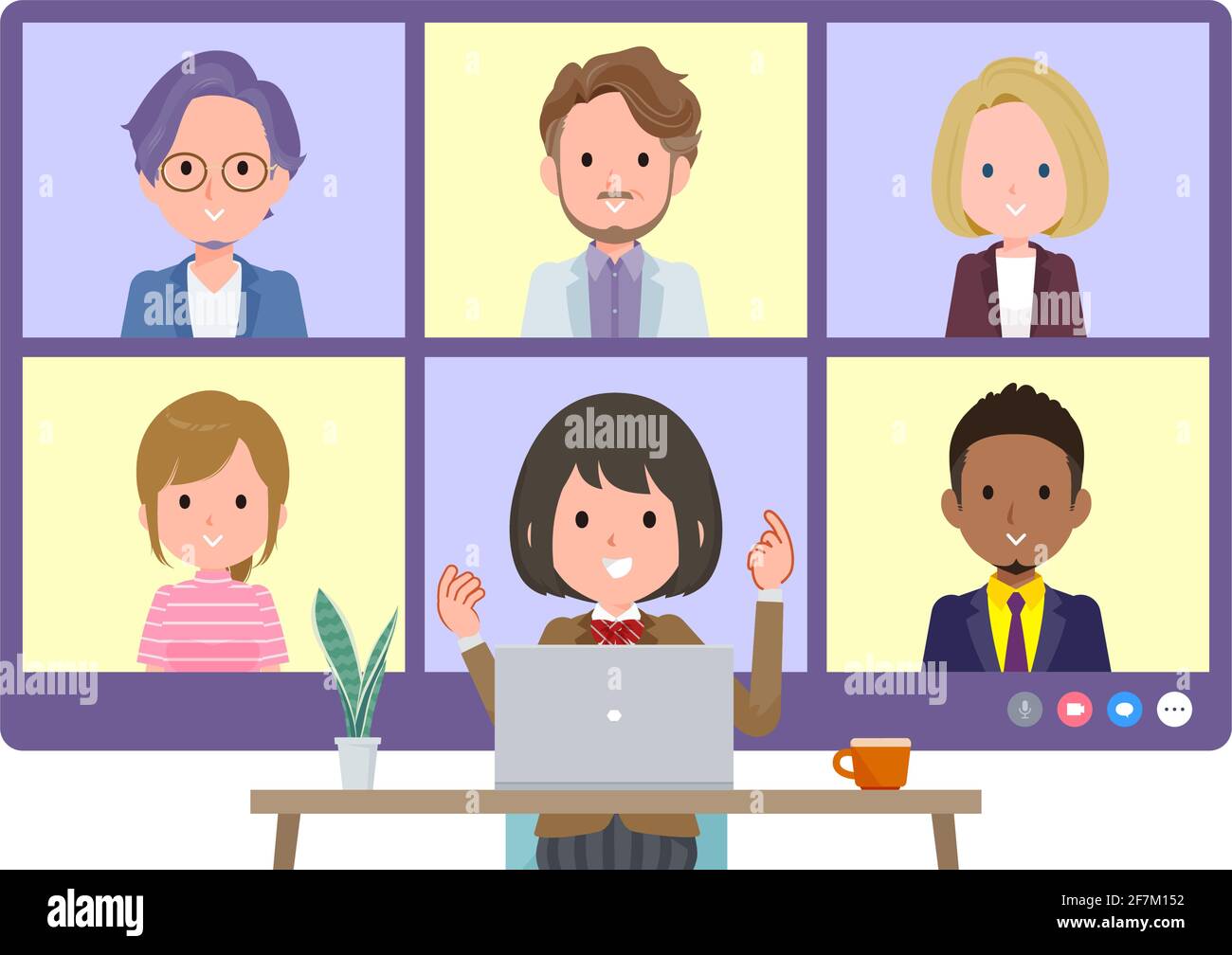 Split front screen Stock Vector Images - Alamy